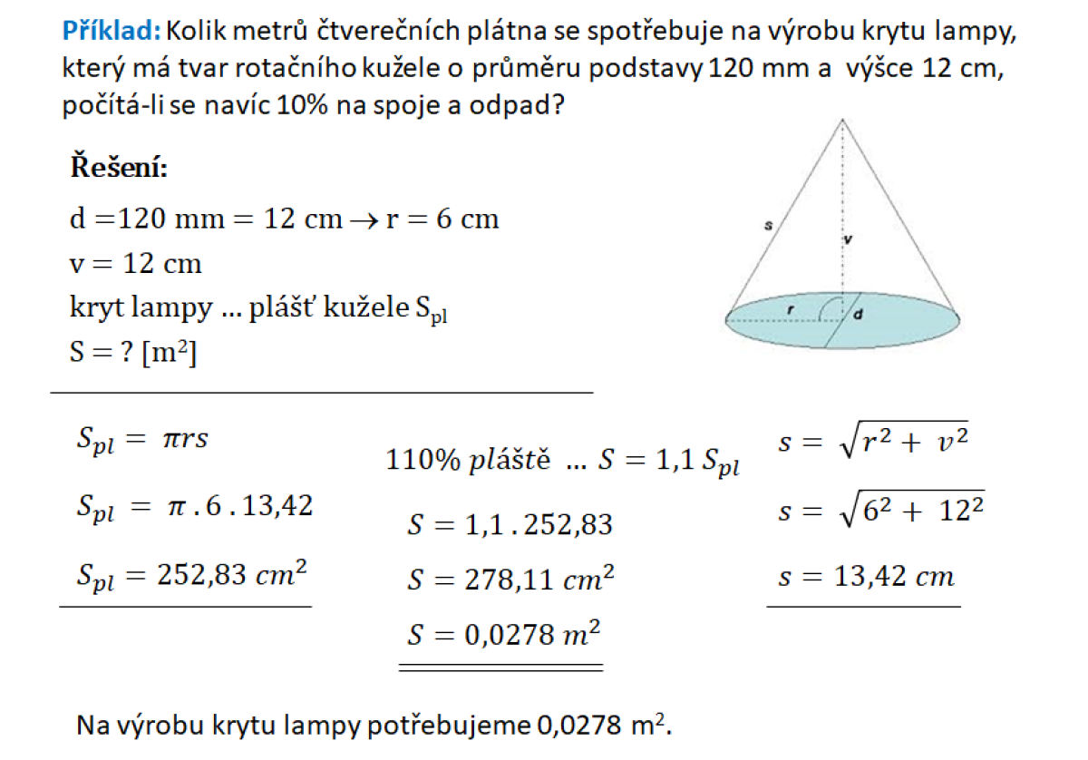 ZŠ Kunratice | Jehlan, kužel